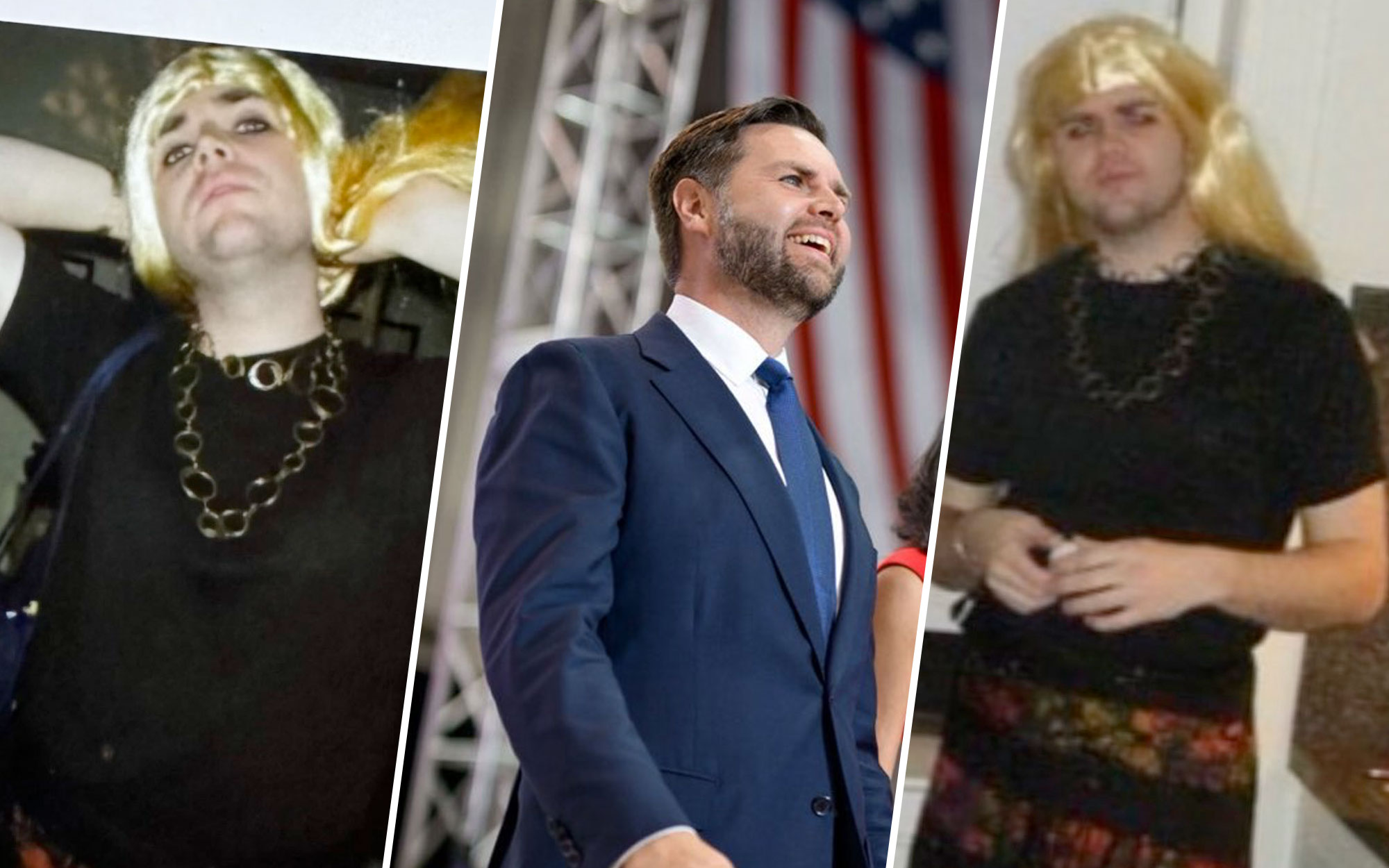 Outrage over J.D. Vance's Halloween photos in "drag" and "mascara" has ...